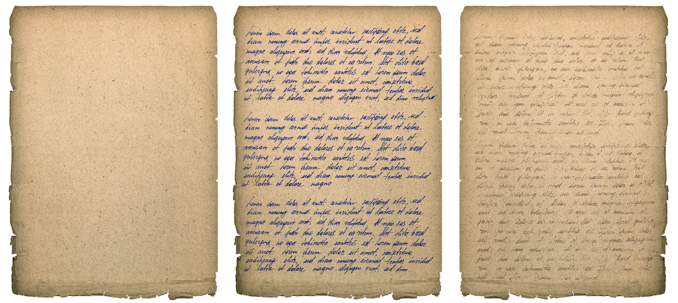 Old book page handwritten text, a Texture Graphic by LiliGraphie