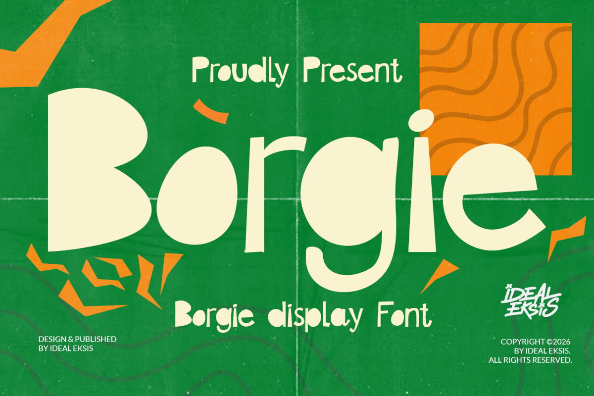 Borgie Font, a Handwritten Font by Ideal Eksis