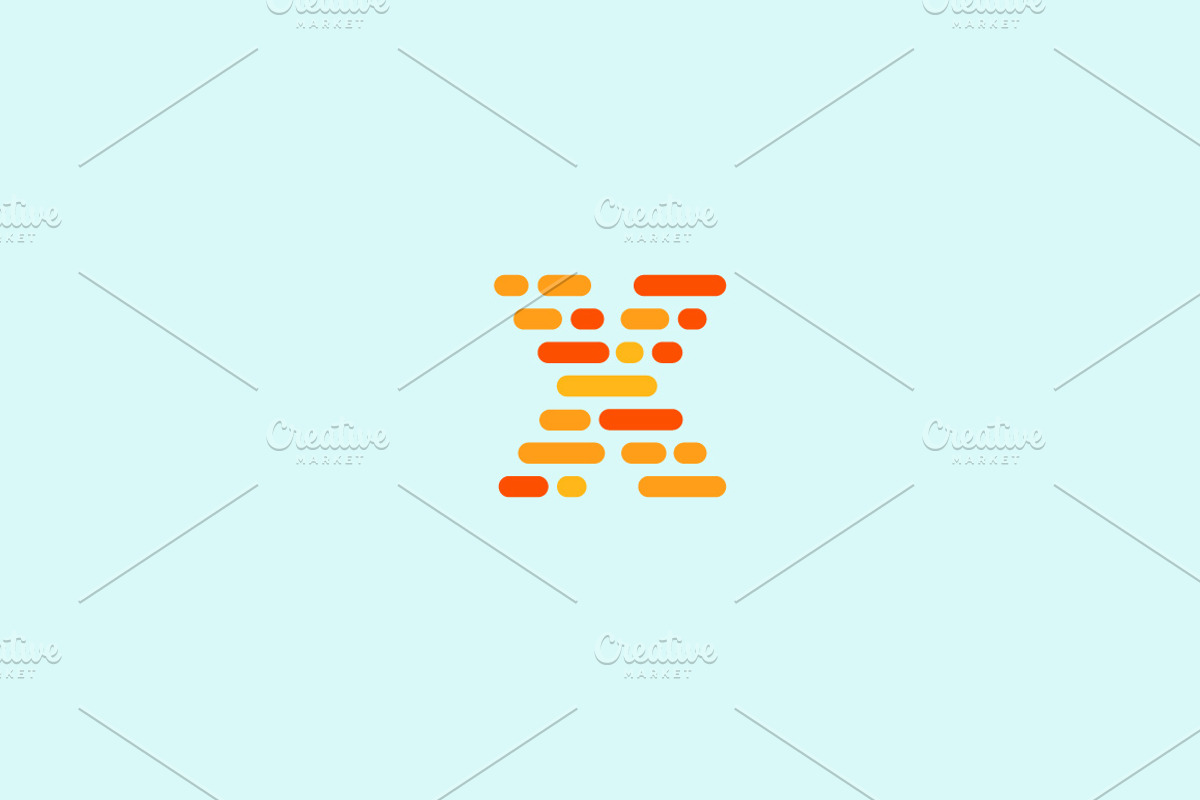 Dynamic, code, blocks, letter X logo, a Branding & Logo Template by Bureau