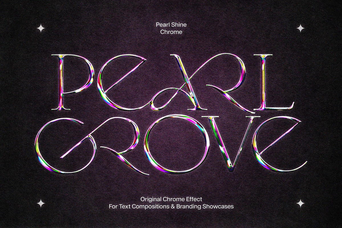 Pearl Shine Chrome Text Effect, a Layer Style Add-On by Design Squad