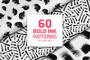 60 Bold Ink Patterns, a Pattern Graphic by PicByKate