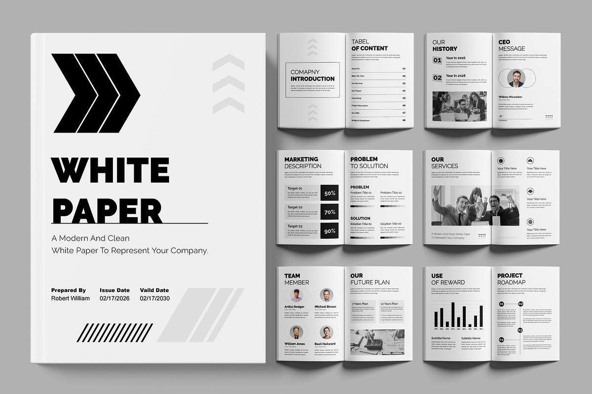 White Paper Design Layout