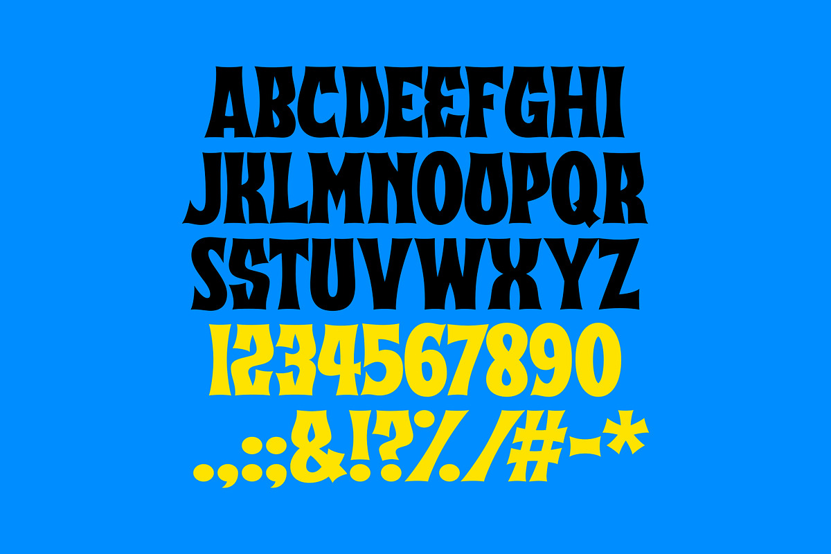 Blessed Bandit Font, a Font by MightySHORT