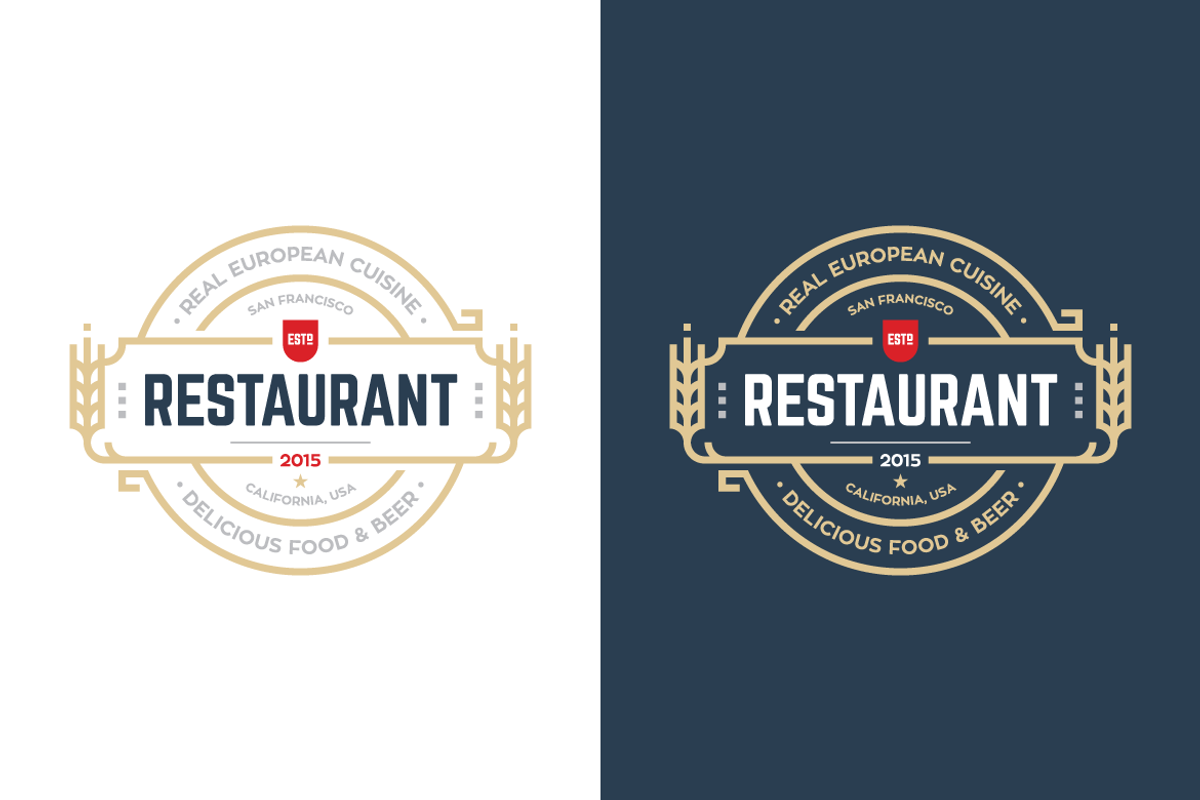 Restaurant Logo Templates, a Branding & Logo Template by EDT.Graphics