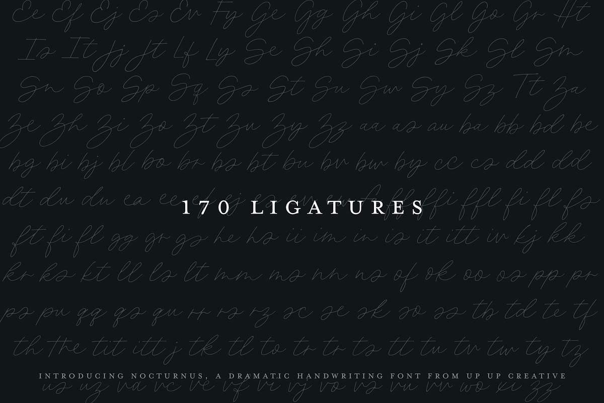Nocturnus Handwritten Script Font, a Script Font by Up Up Creative