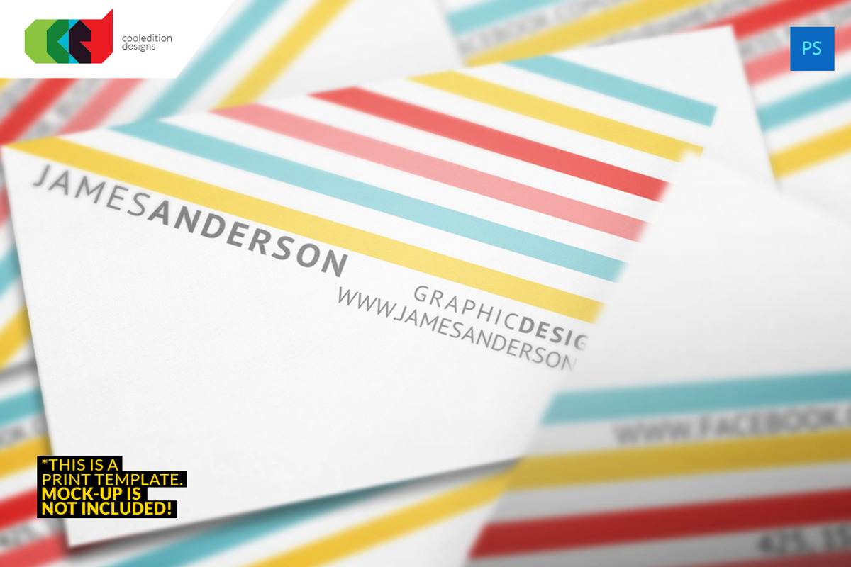 Color Stripes - Business Card, a Business Card Template by Cooledition