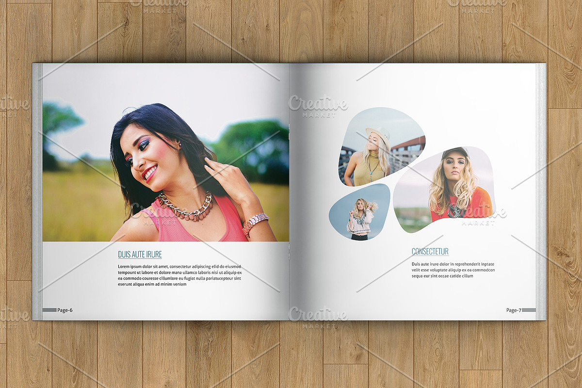 Photo Album Booklet Template-V666, a Brochure Template by Template Shop