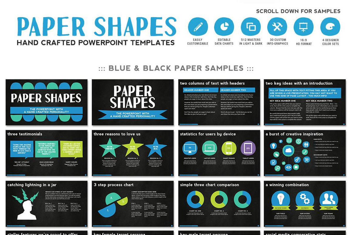 Kraft Paper Powerpoint Bundle, a Presentation Template by Blixa 6 Studios