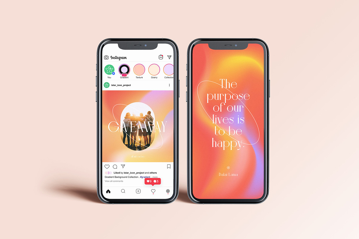 Grainy Gradient Texture Bundle
