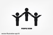 three people icon vector, an Icon by 007NATALIIA