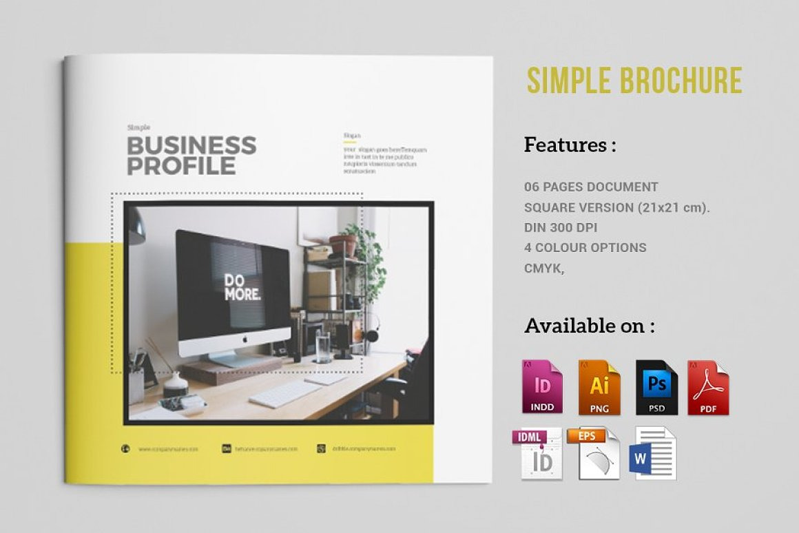 Simple Brochure Template, a Brochure Template by spidergraph