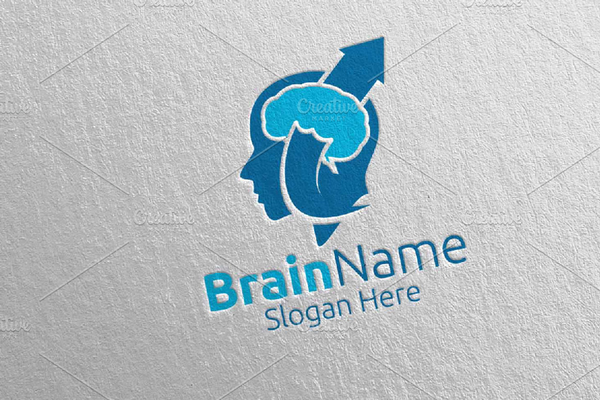 Arrow Brain Logo Design 54, a Branding & Logo Template by denayunebgt