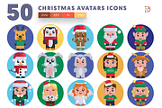 Christmas Avatars Icons | Download SVG, PNG, EPS Icons