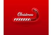 Christmas loading candy cane, a Food Illustration by Vector Tradition