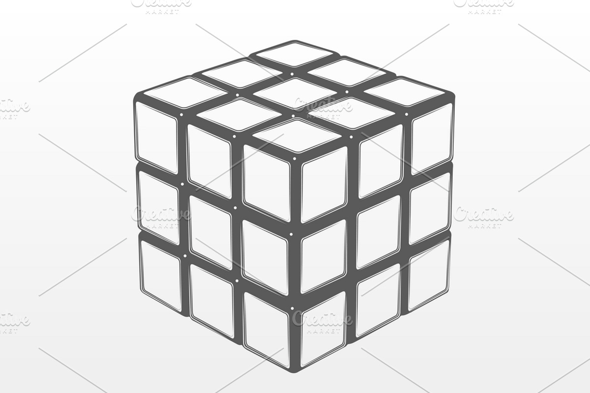 Rubik's Cube, an Object Graphic by Snitovets