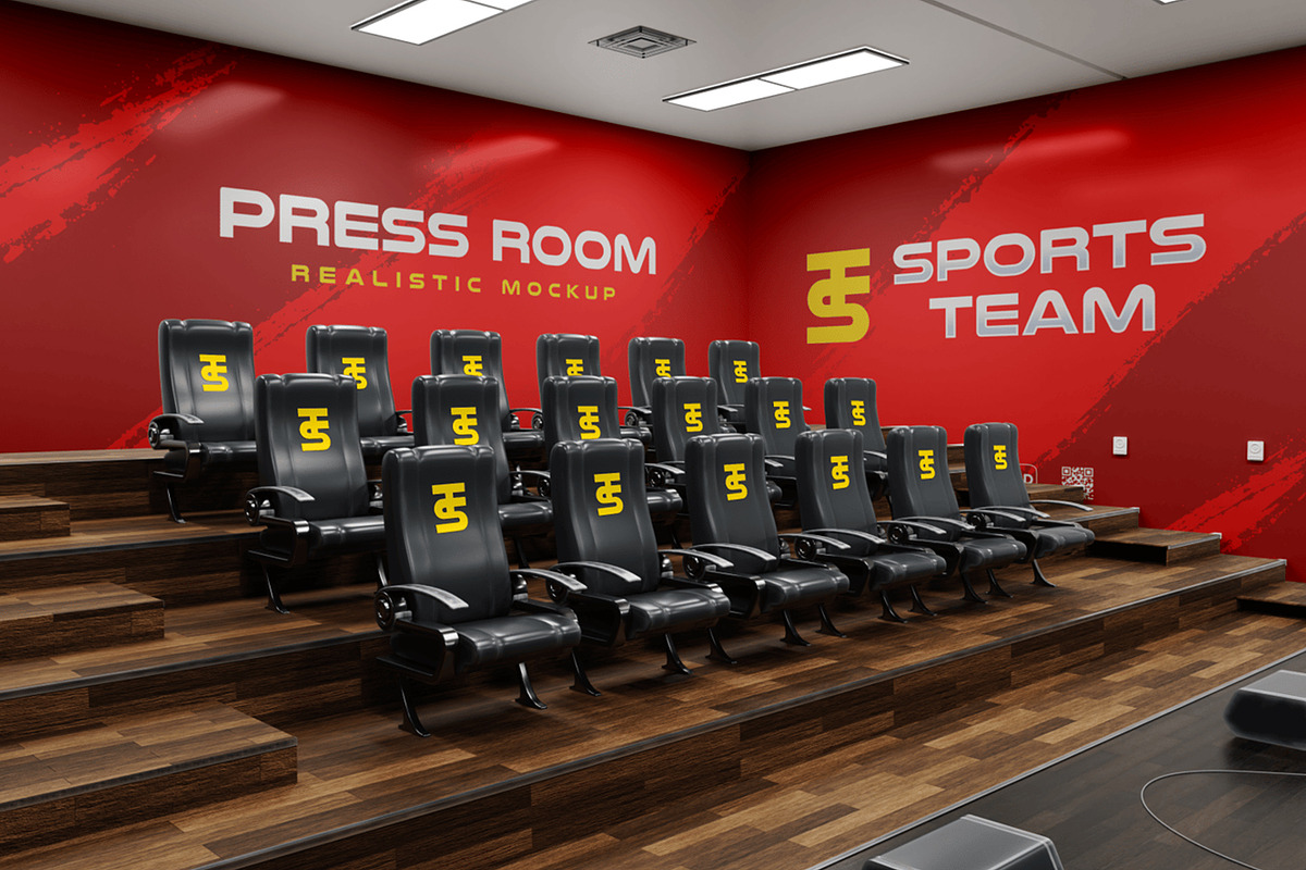 Sports Press Room Mockup+