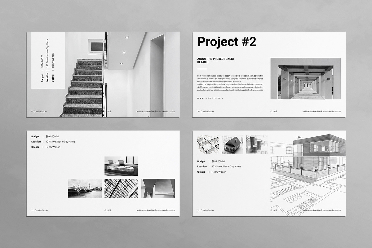 Architecture Portfolio Presentation, a Presentation Template by E-Type