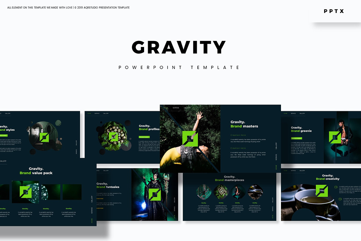 Gravity - Powerpoint Template, a Presentation Template by AQR Studio