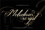 Melodious Script, a Script Font by PutraCetol Studio