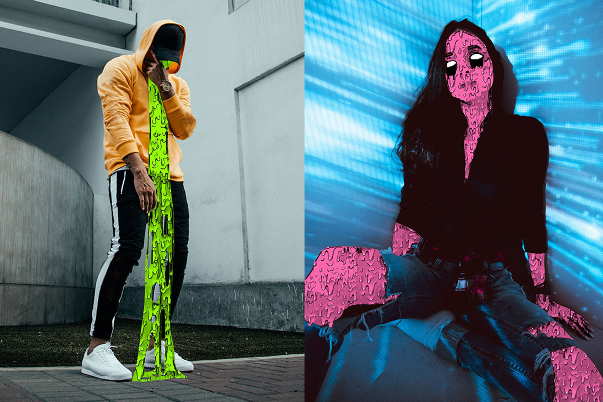 Zombie Grime Art Photoshop Action, an Action Add-On by bangingjoints