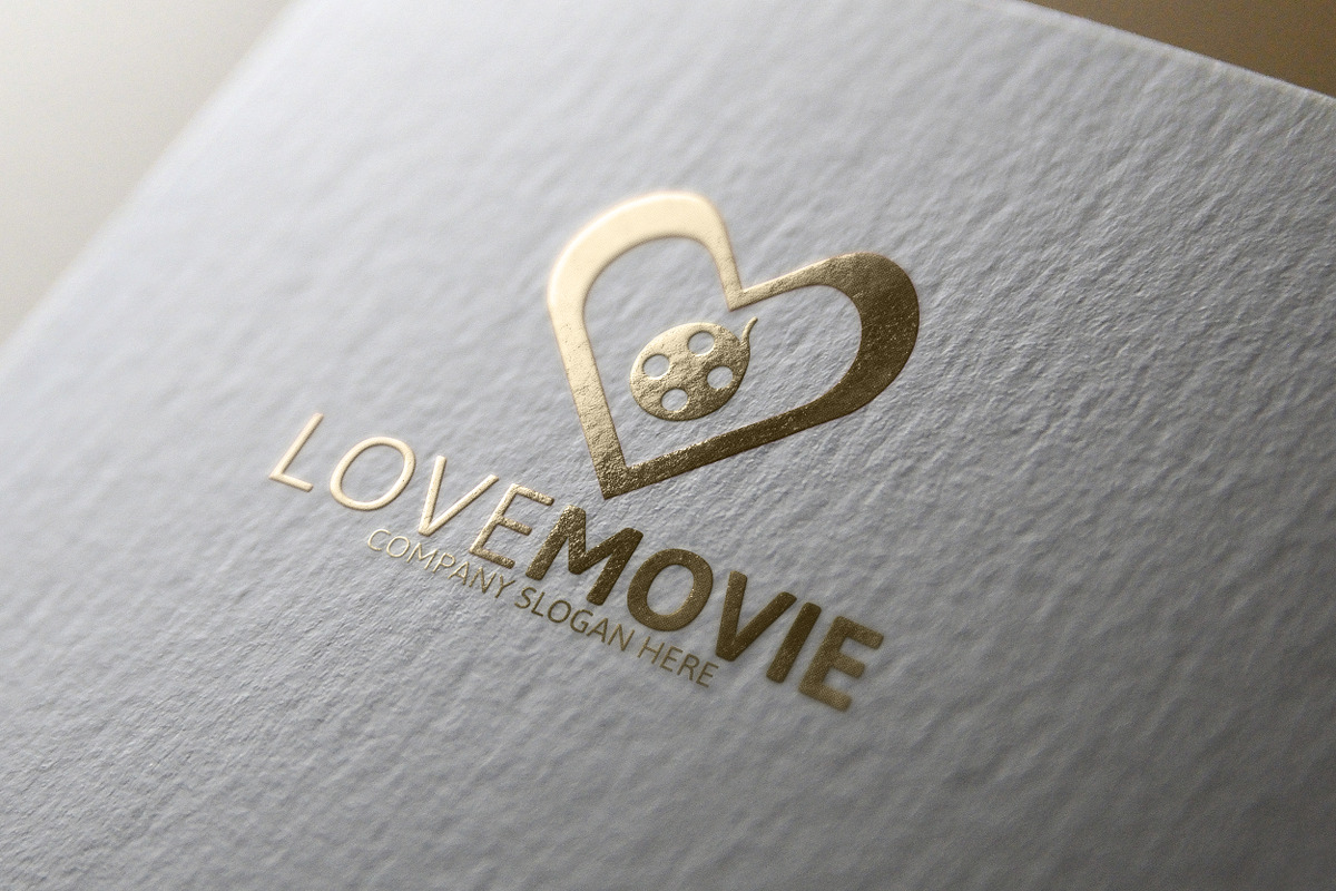 Love Movie Logo, a Branding & Logo Template by Josuf Media