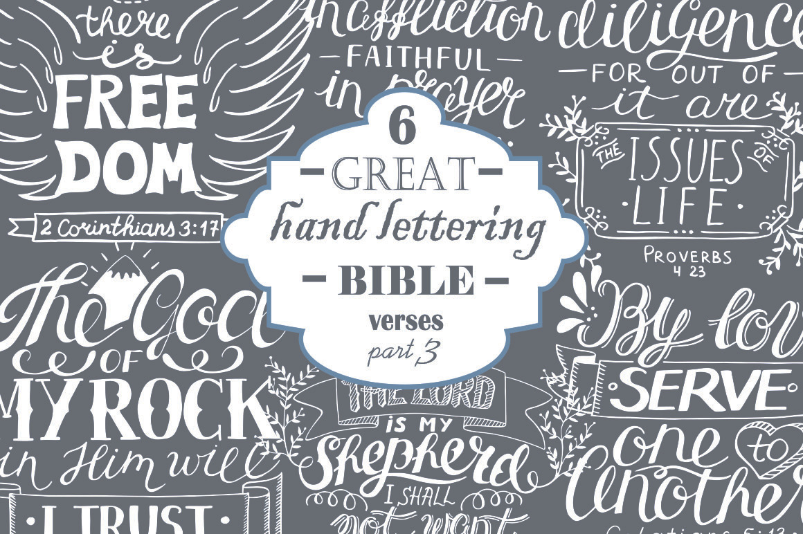 6 GREAT BIBLE VERSES part 3, an Illustration by Ola-la-la