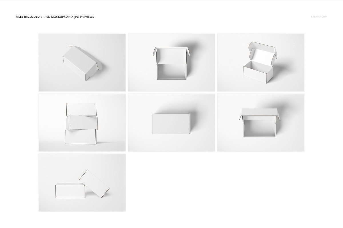 Front Tuck Mailer Box Mockup Set 4, a Packaging Mockup by creatsy5 ...