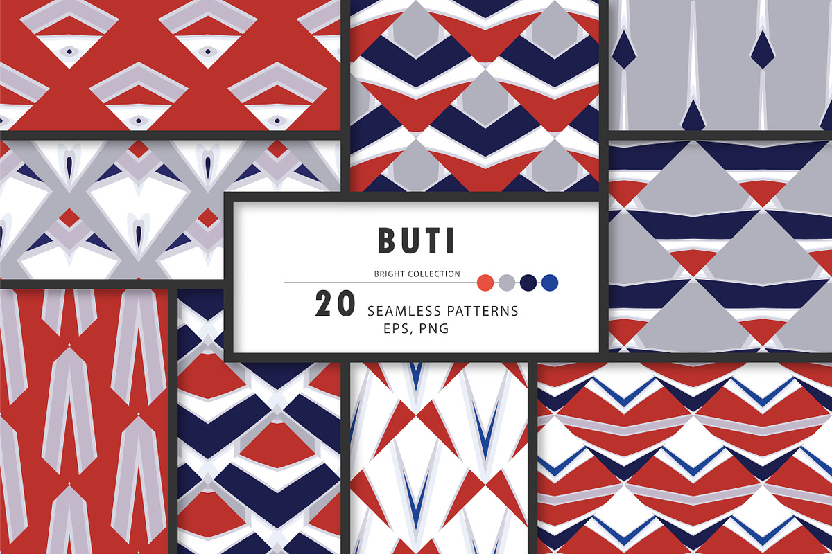 BUTI geometric seamless patterns., a Pattern Graphic by Peolla