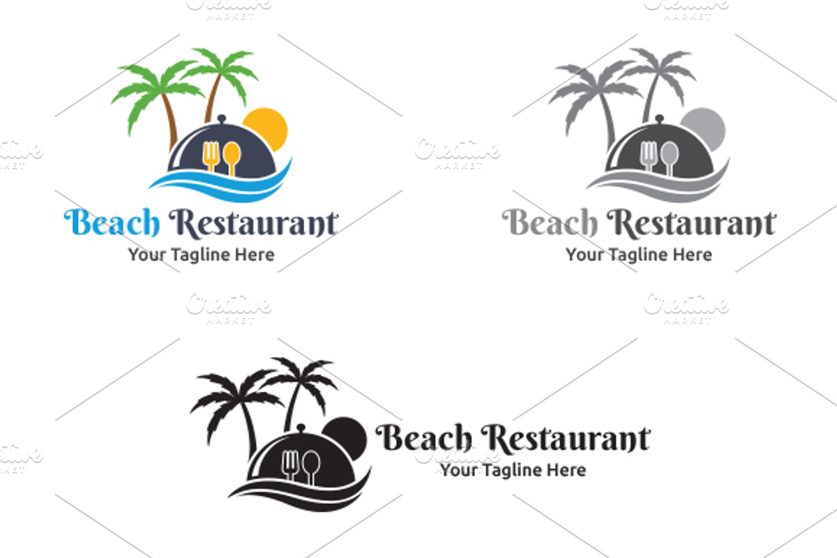 Beach Restaurant - Logo Template, a Branding & Logo Template by Martin ...