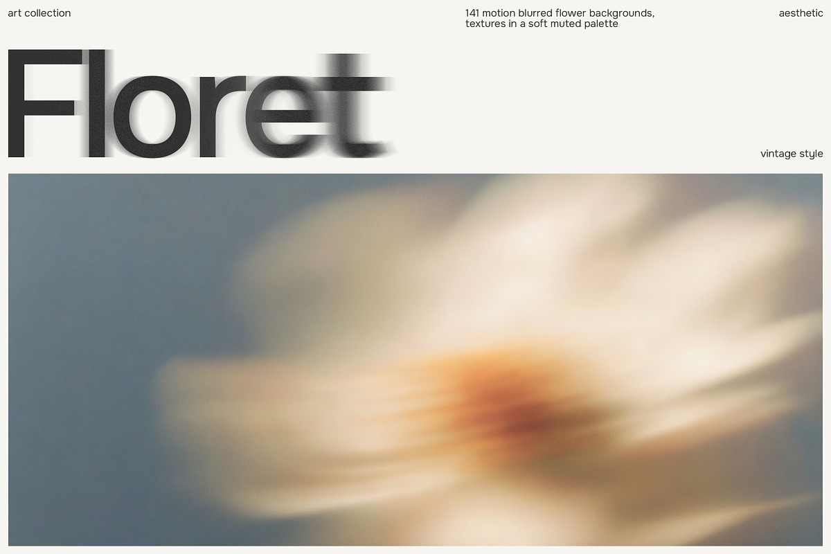 FLORET Blur Flower Backgrounds