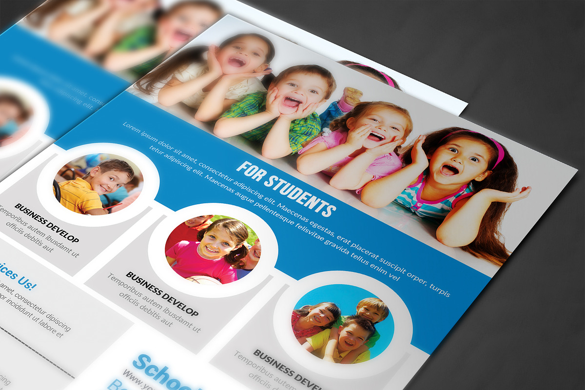 School Education Flyer, a Flyer Template by AfzaalGraphics