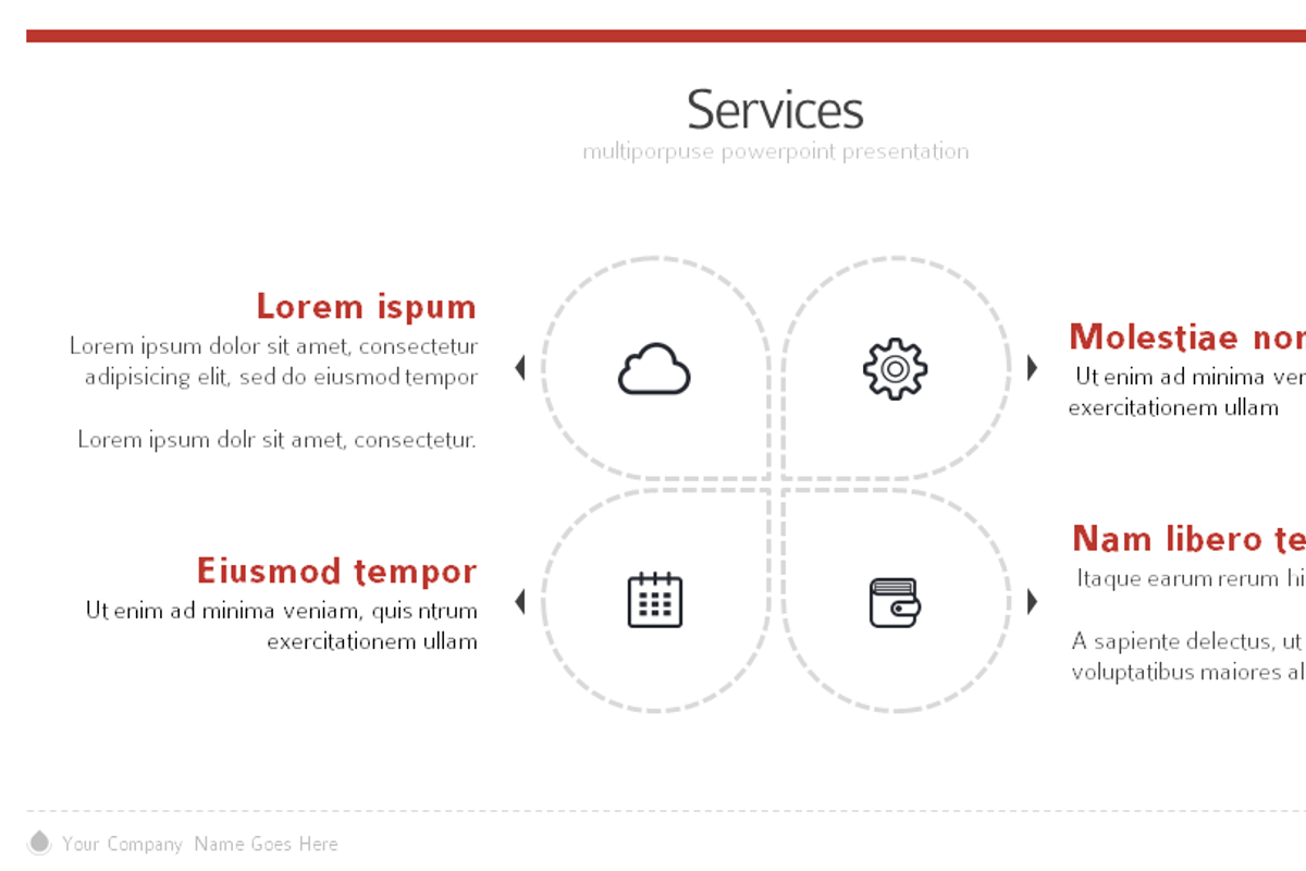 Simple Flat Style PowerPoint, a Presentation Template by iDny