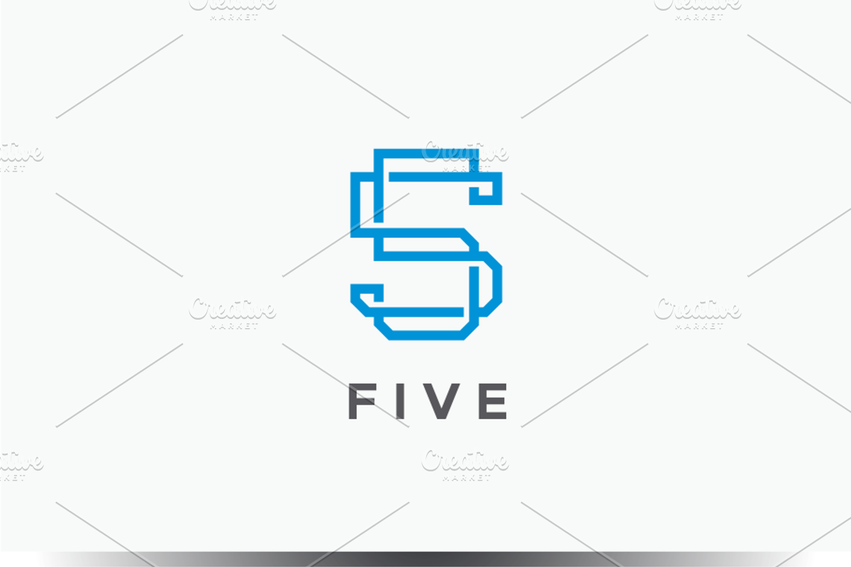 Five 5 Logo, a Branding & Logo Template by yopie
