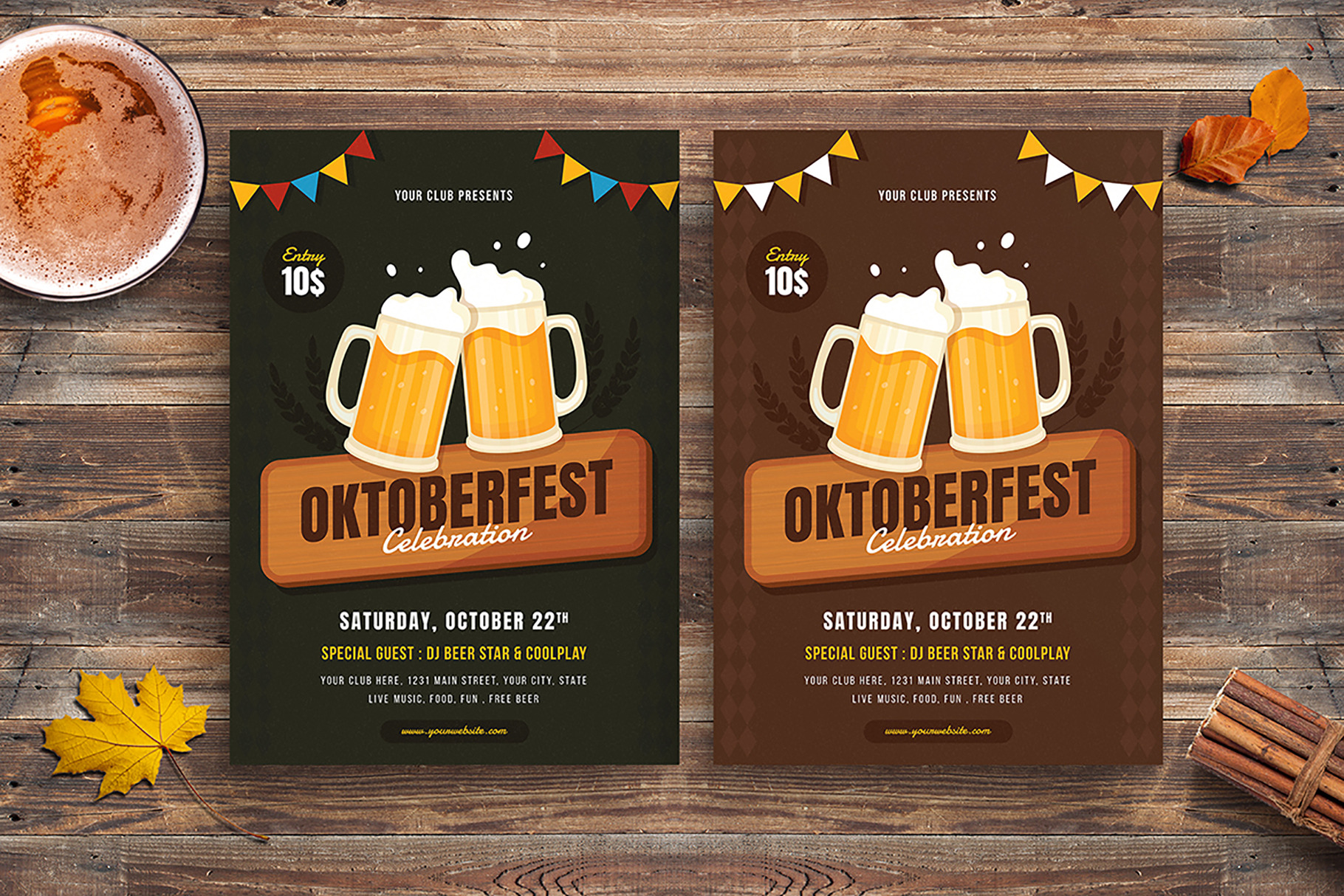Oktoberfest Flyer, a Flyer Template by VectorVactory