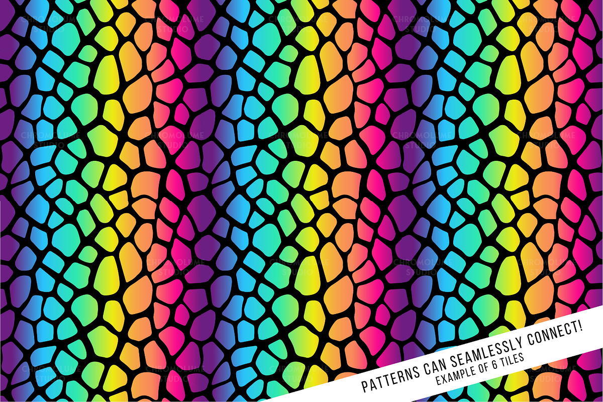 Rainbow Animal Print Digital Paper