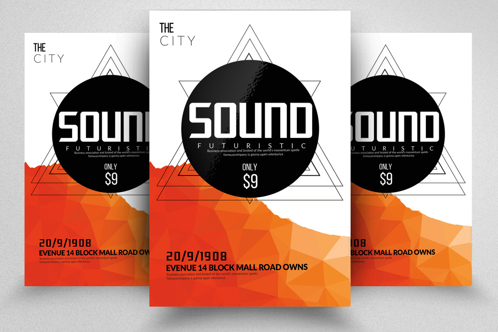 Electro Flyer Templates, a Flyer Template by Psd Templates