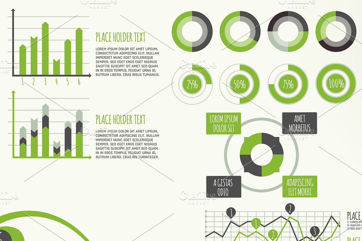 Green Infographics, a Templates & Theme by Mikko Lemola