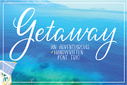 Getaway Font, a Script Font by ElleMarieCalligraphy