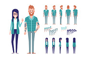 Modern people animation set, a Person Illustration by Vector_Art