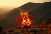Burning Bush, a Nature Photo by Church Resources Depot