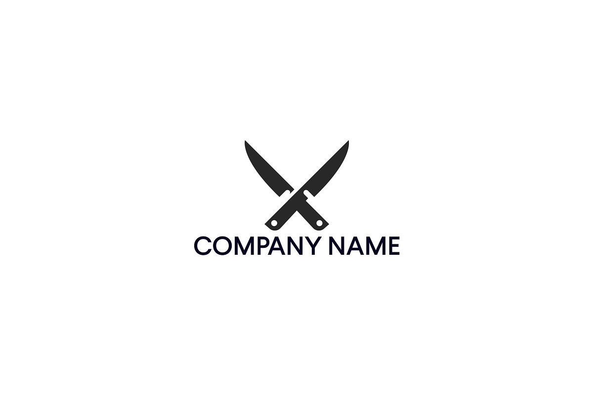 Knife logo design, a Branding & Logo Template by GranzCreative