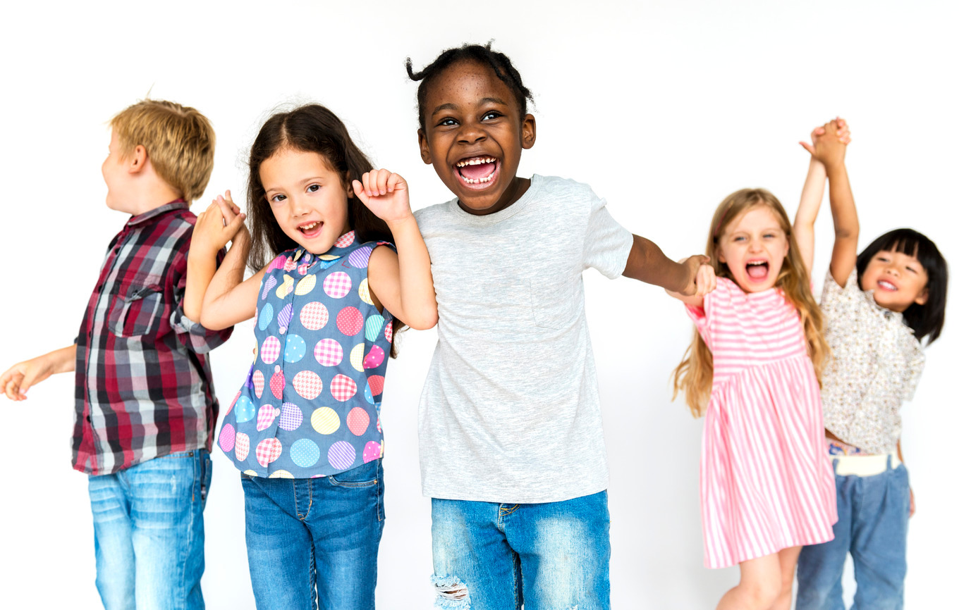 Cheerful kids friends having fun, a Person Photo by rawpixel