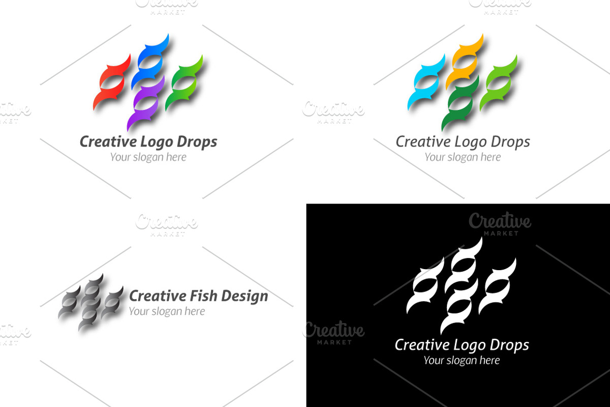 Creative Drops Logo, a Branding & Logo Template by BdThemes