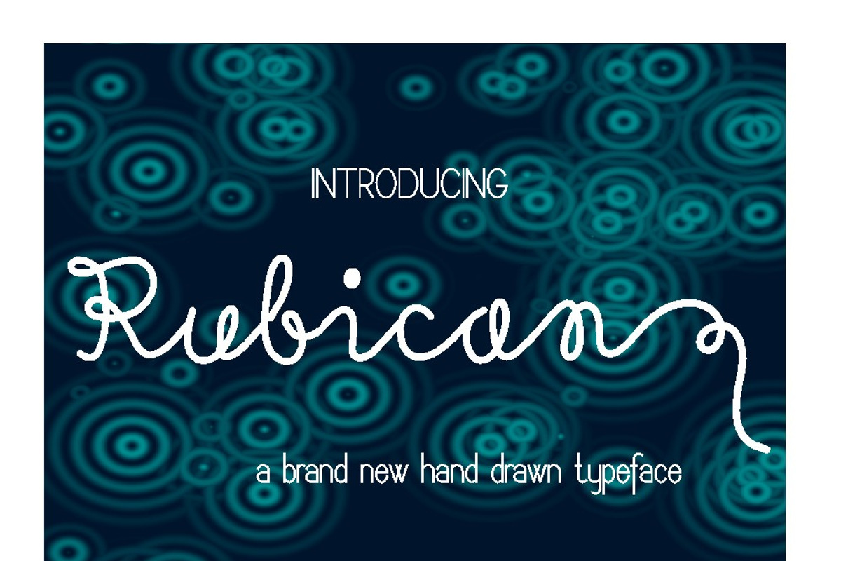 Rubican Font, a Script Font by Digital Typeface Studio