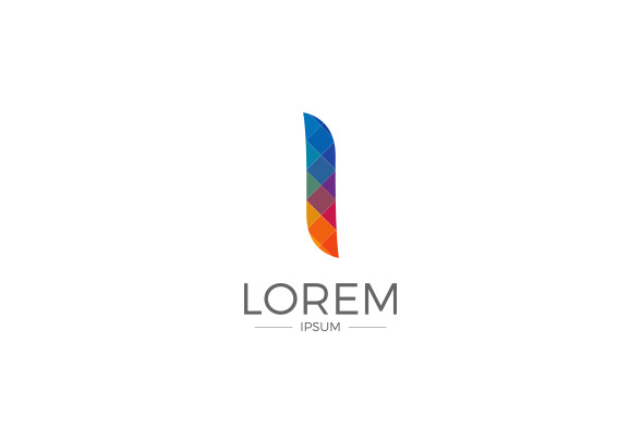 L Letter Logo Icon Mosaic template, a Branding & Logo Template by Woo ...