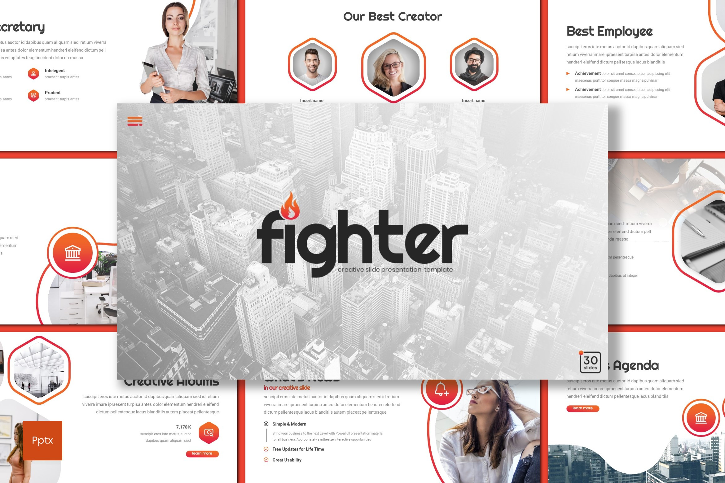 Fighter - Powerpoint Template, a Presentation Template by inspirasign