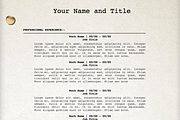 Movie Script Template Resume, a Resume Template by Orange Resume