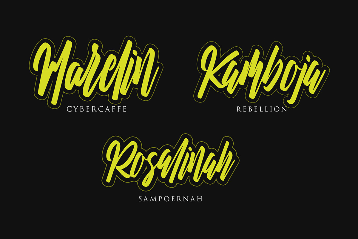 Valaseh, a Script Font by pineungtype