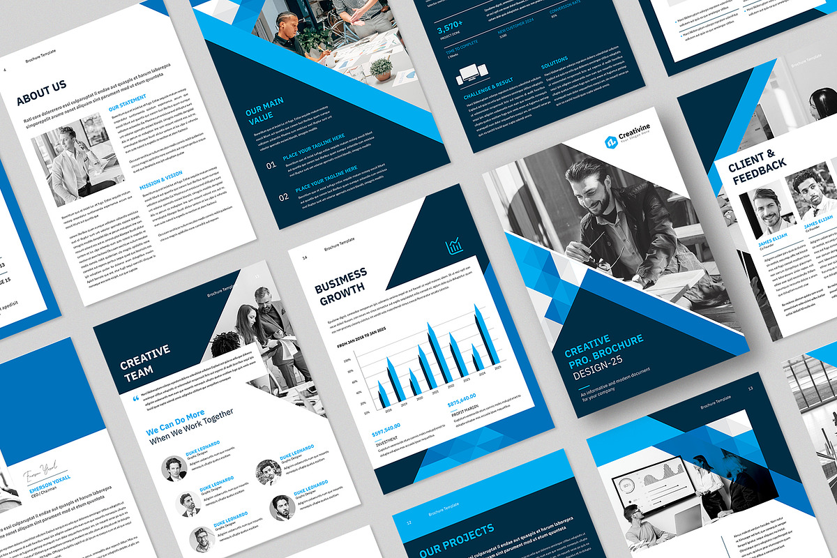 Brochure | Canva, InDesign, a Brochure Template by ArtisticLand