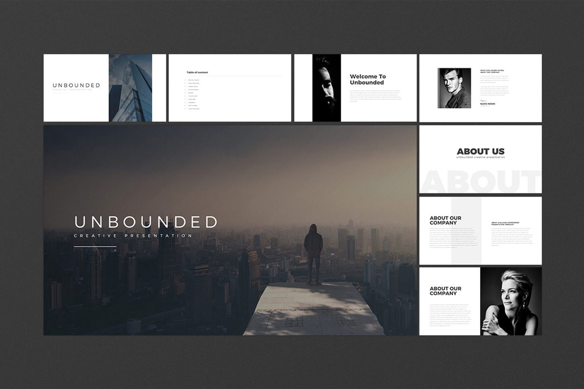 Unbounded PowerPoint Template, a Presentation Template by Diverter
